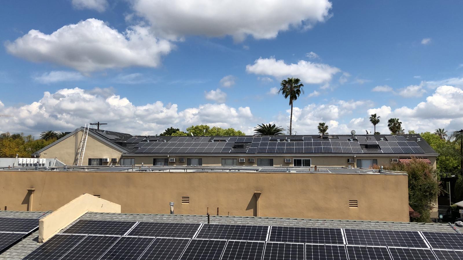 Solar Installation in an Apartment building in Monrovia - NRG Upgrade